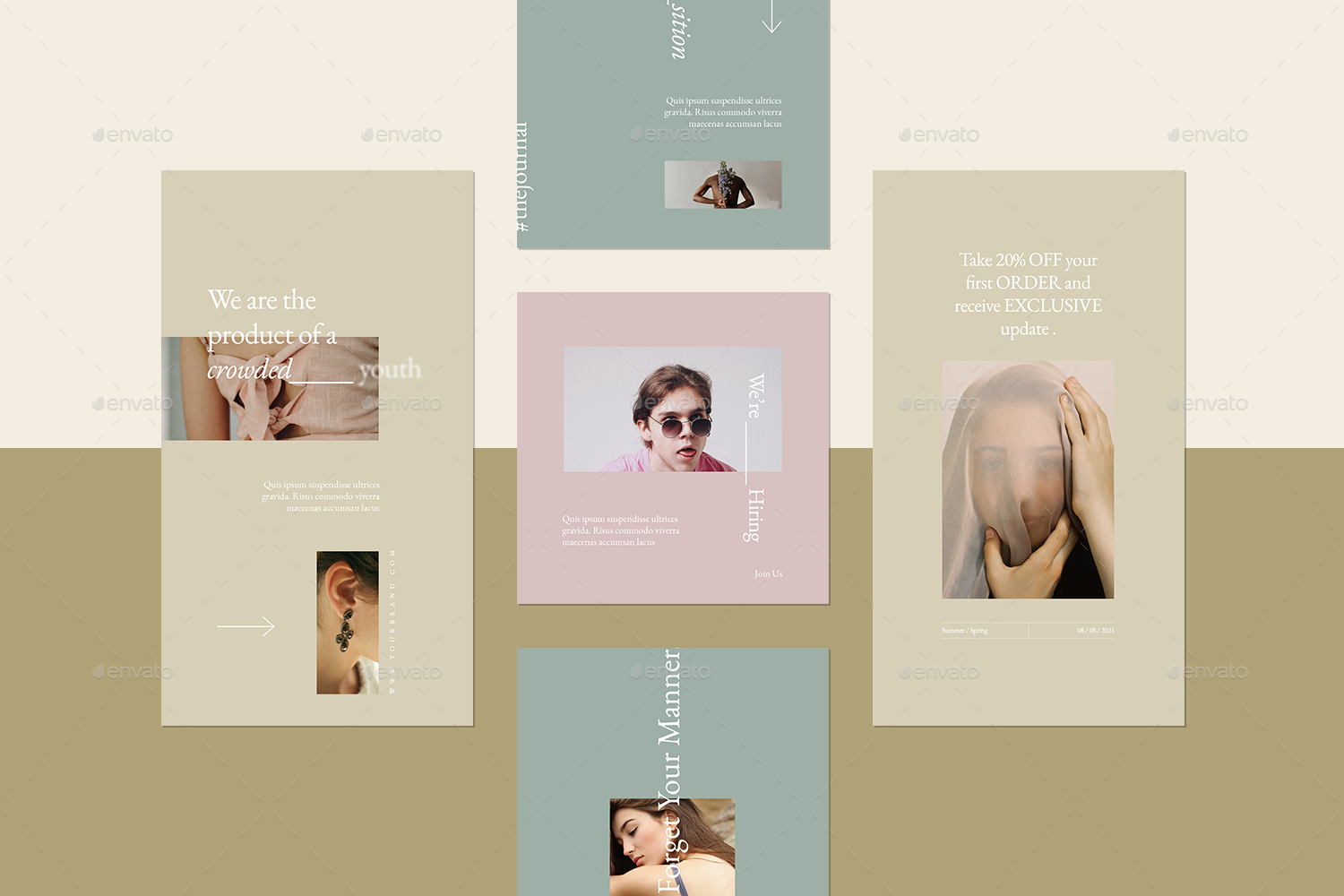 Afrodita Instagram Template, Web Elements | GraphicRiver